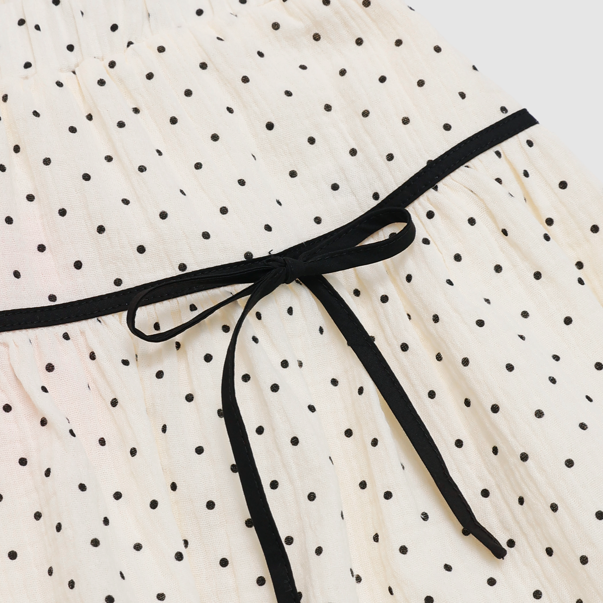 Adeline Polka Dot Ribbon Bubble Skirt – Sixteen